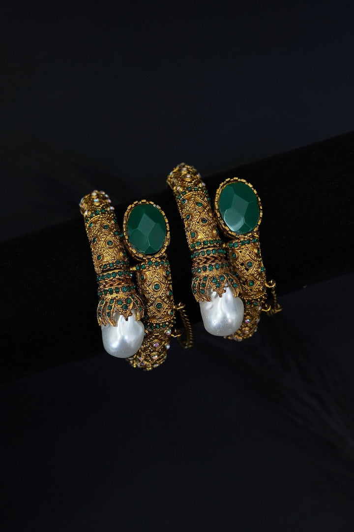 2 Pcs Antique Copper Turkish Bangles | RS ZEVAR