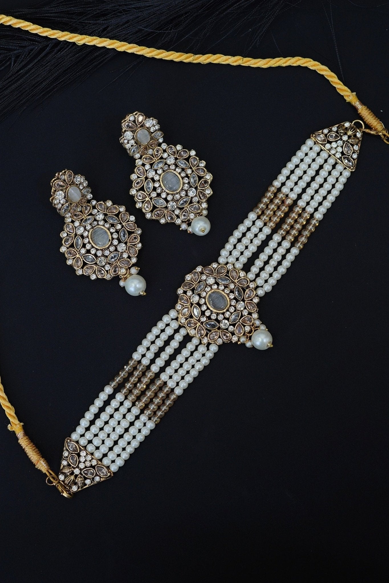 Egyptian & Polki Guluband Set - RS ZEVARS