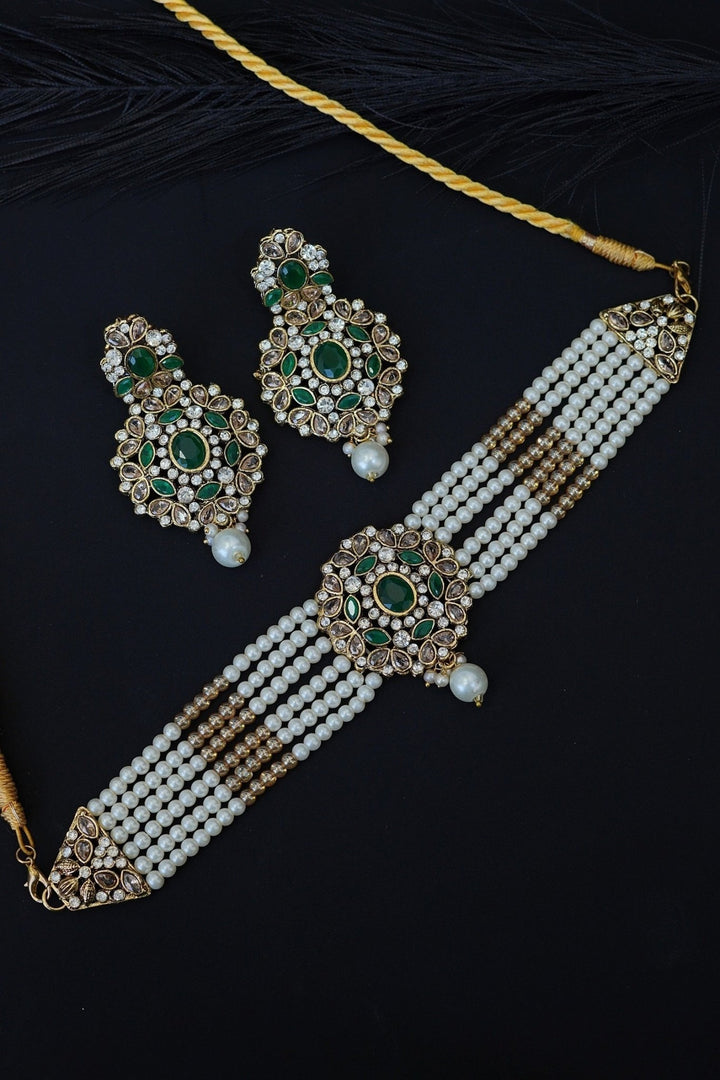 Egyptian & Polki Guluband Set - RS ZEVARS