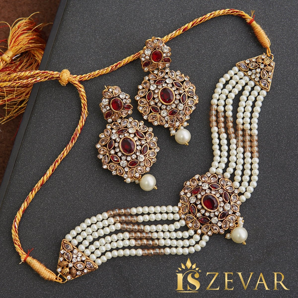 Egyptian & Polki Guluband Set - RS ZEVARS