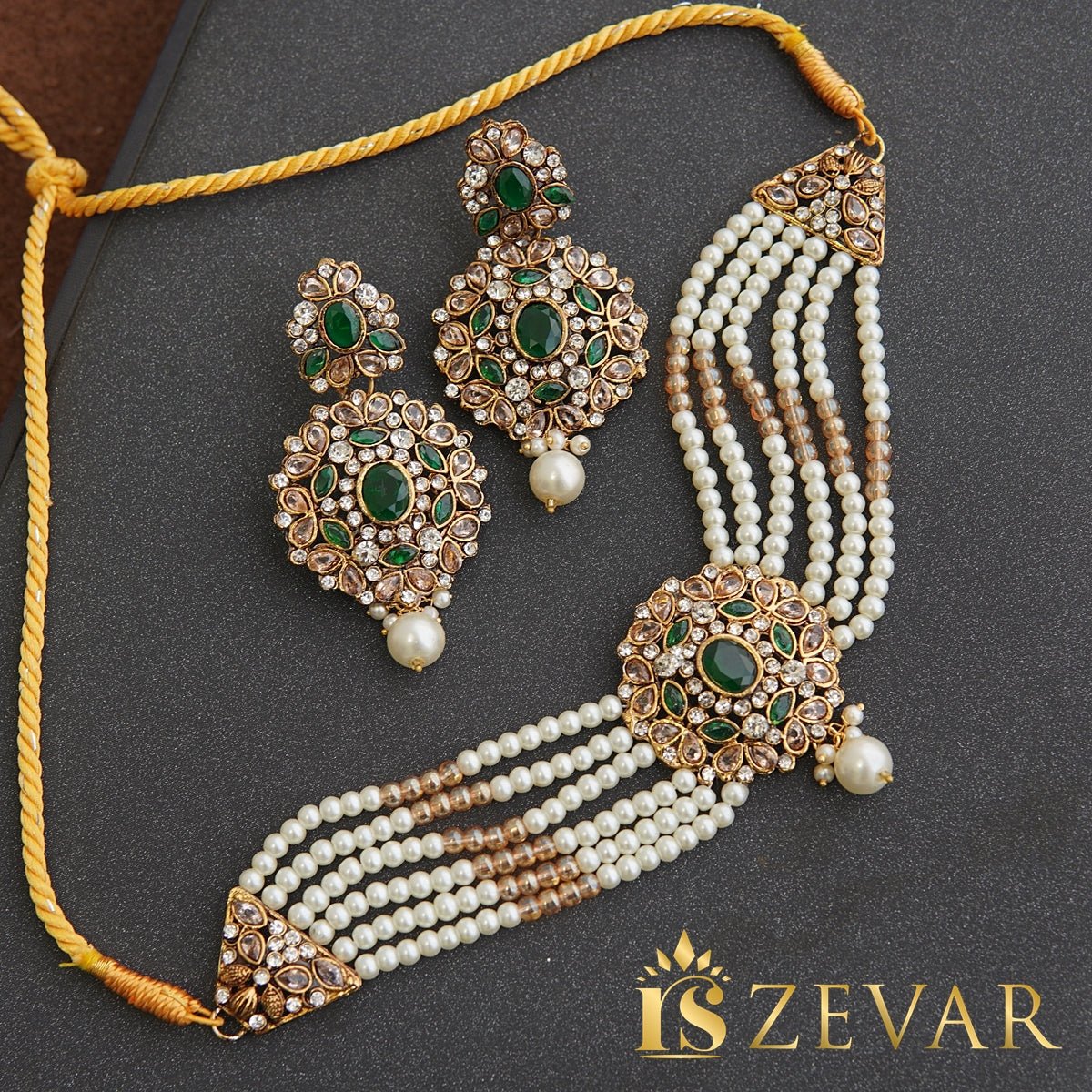 Egyptian & Polki Guluband Set - RS ZEVARS