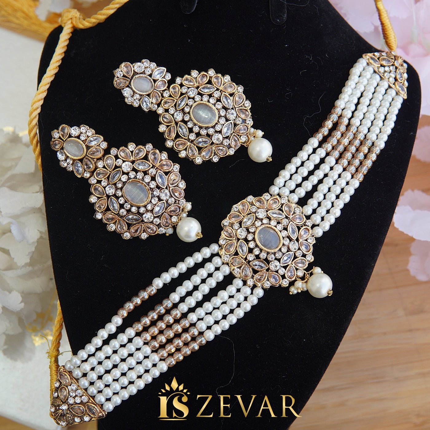 Egyptian & Polki Guluband Set - RS ZEVARS