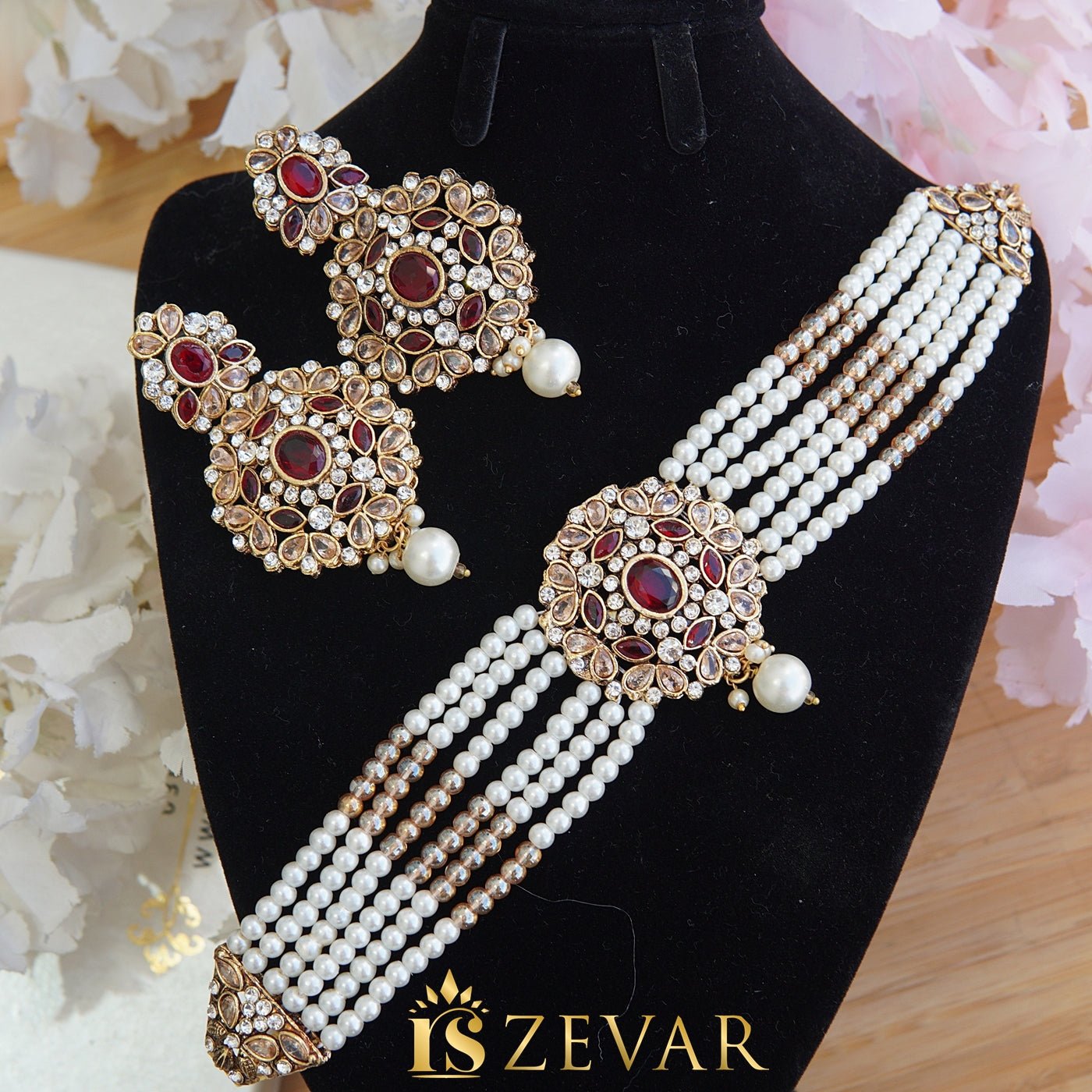 Egyptian & Polki Guluband Set - RS ZEVARS