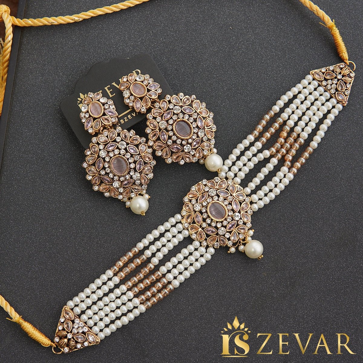 Egyptian & Polki Guluband Set - RS ZEVARS