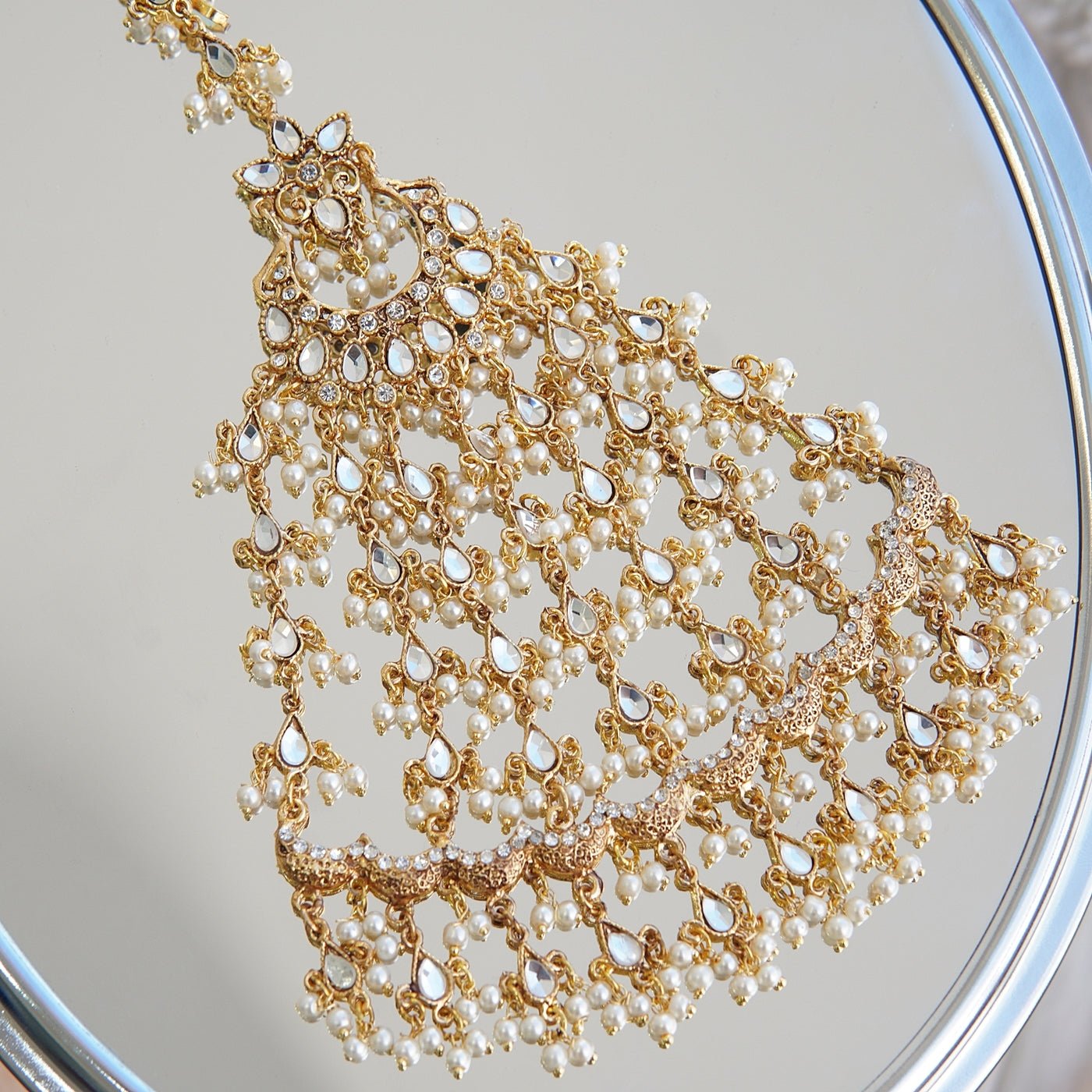 Kundan Stylish Peacock Jhumaar - RS ZEVARS