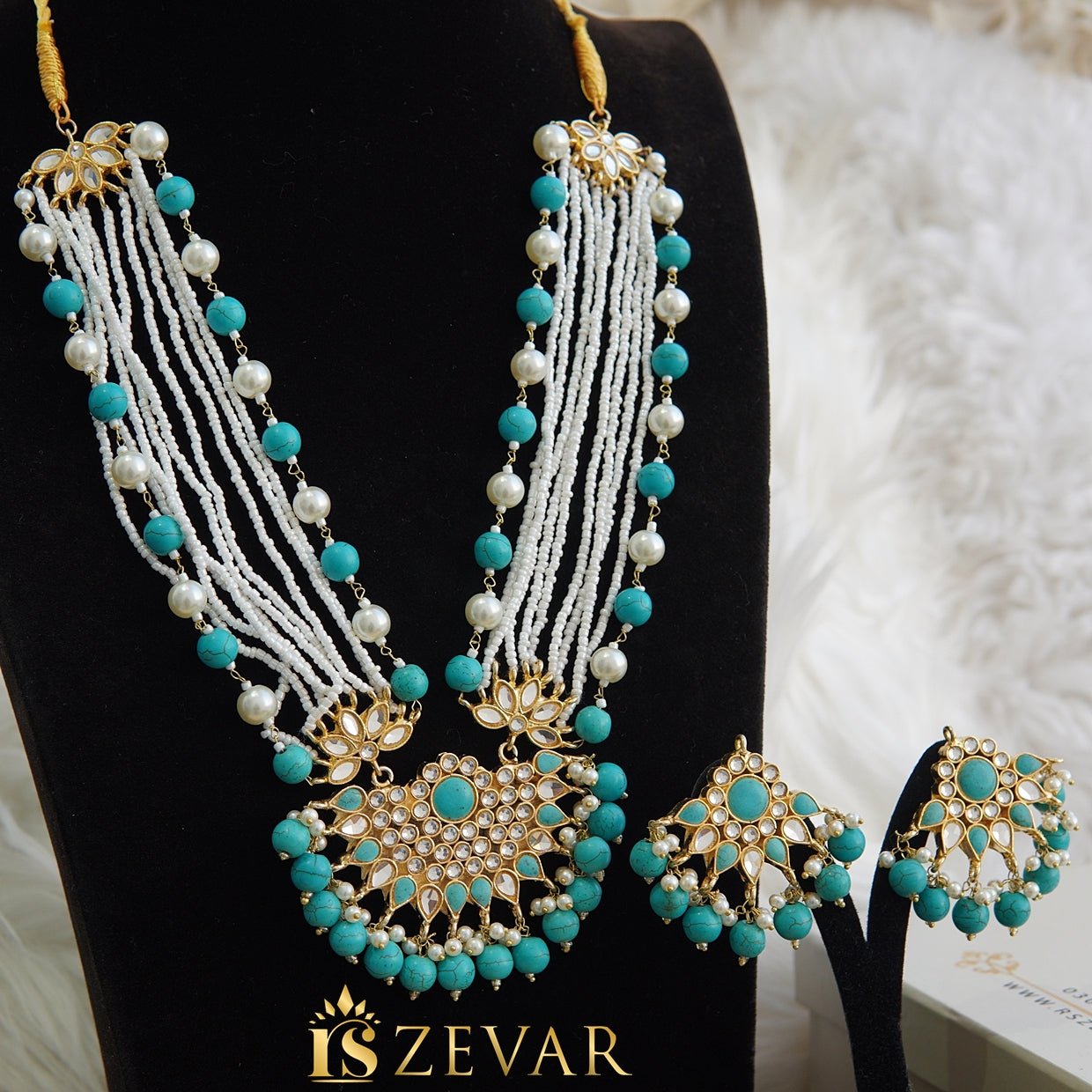 Kundan Zevar Designer Mala Style Set - RS ZEVARS