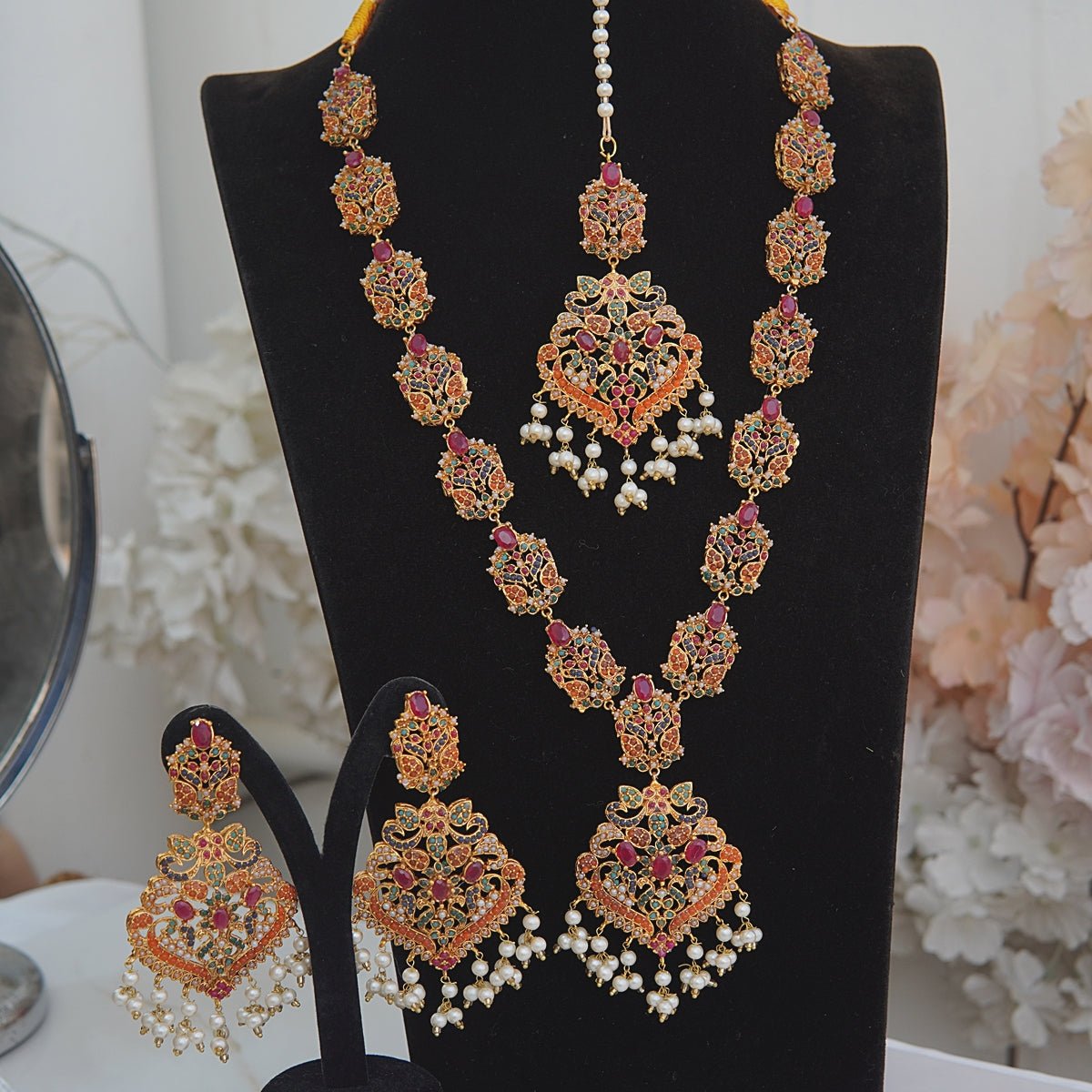 Ruby Navratan Rani Haar Set - RS ZEVARS